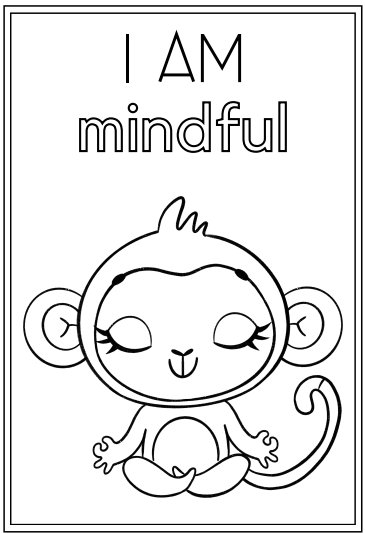 Mindful Positive Affirmation Coloring Pages PDF Printable Worksheets ...